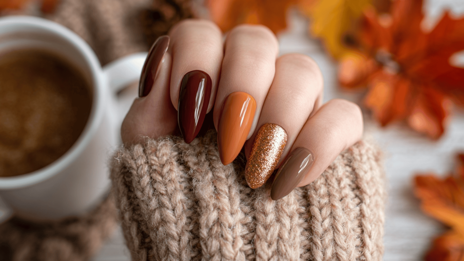 33 Fall Acrylic Nail Ideas You’ll Love This Season - Copenhagen Fashion ...
